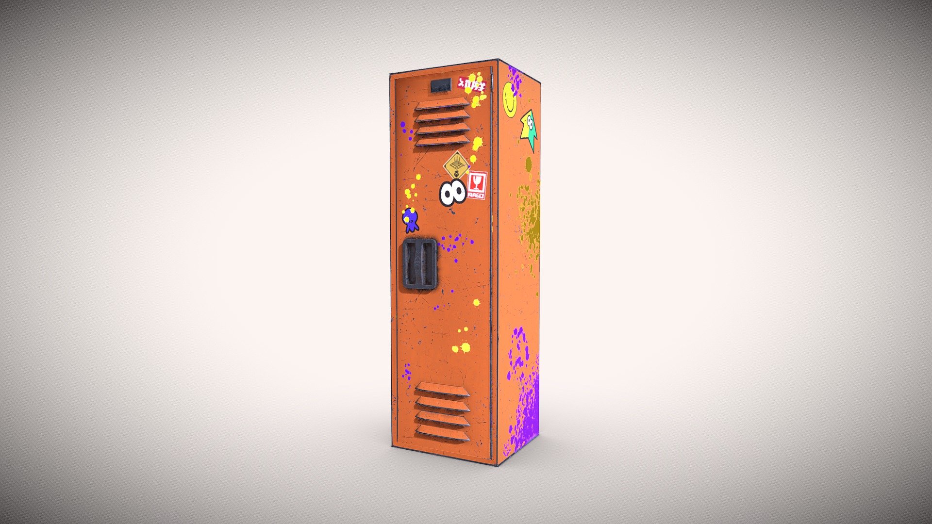 Splatoon-Inspired Low Poly Locker - 3D model by Yvette Coates ...