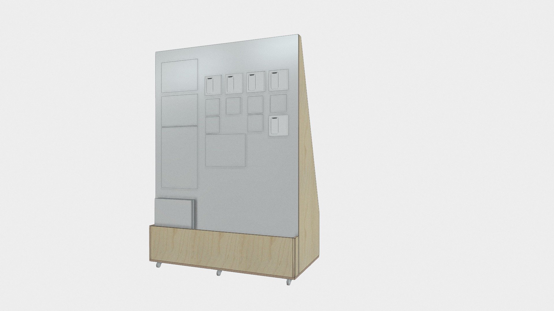 work_wall_seating - 3D model by stykka.com [18dfebb] - Sketchfab
