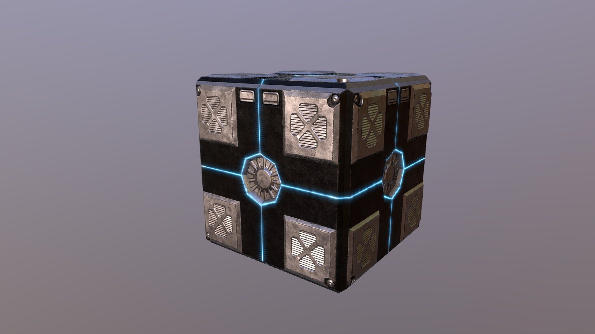 Sci-Fi Crate | Low-Poly - 3D model by Dylan Dreyer Varsics (@d.varsics ...