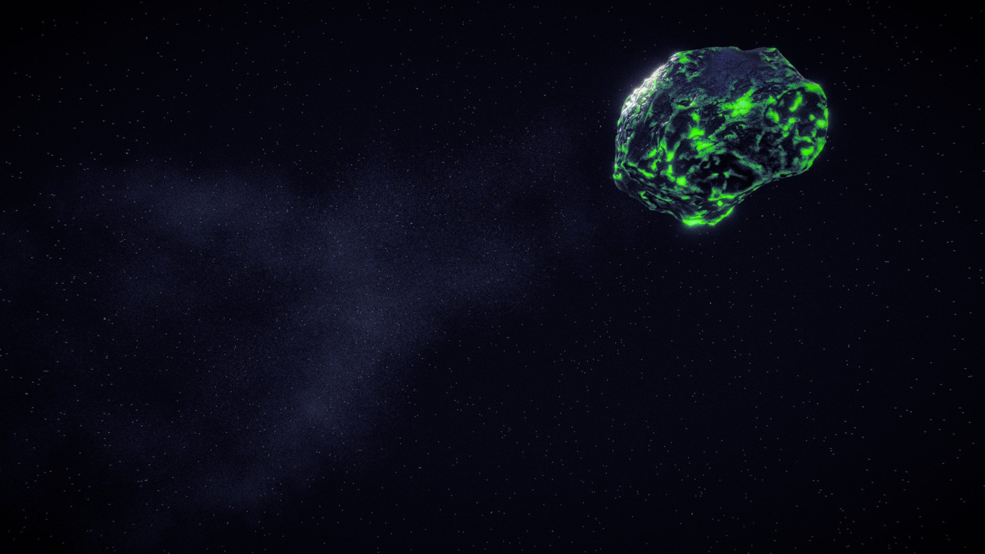 Meteorite with starry sky (animated) - 3D model by Igor Svirelkin ...