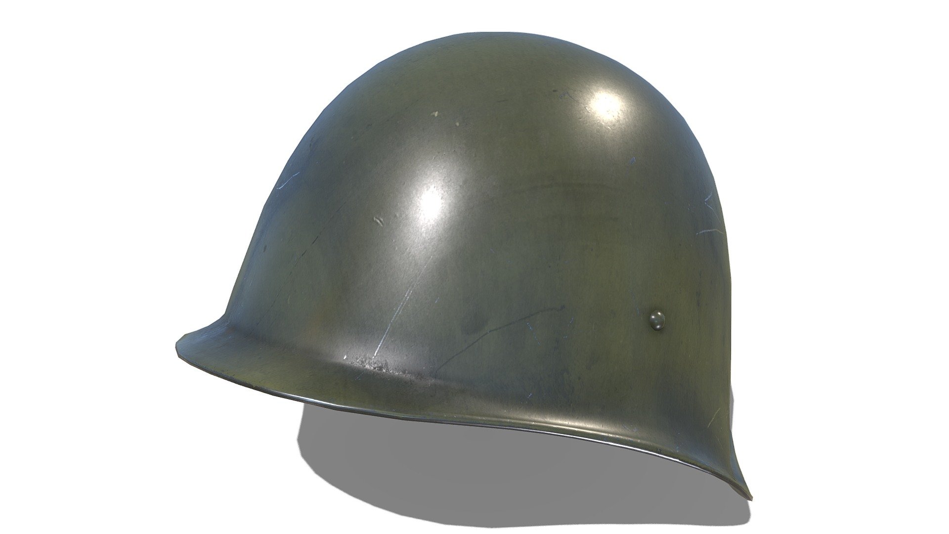 Soviet / Russian Army Soldier WW2 Helmet - Buy Royalty Free 3D model by ...