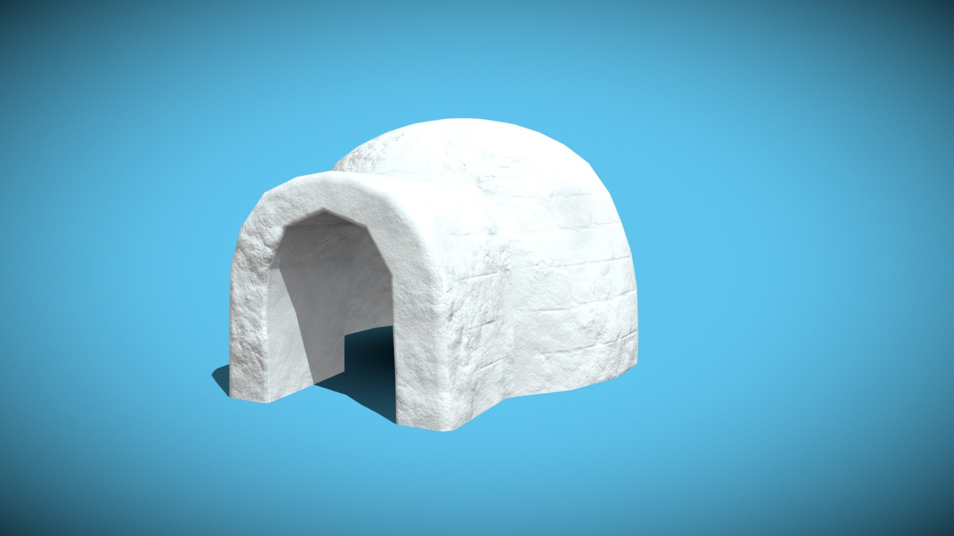 Simple Igloo - Download Free 3D model by SangeetBlaze [18e44fd] - Sketchfab