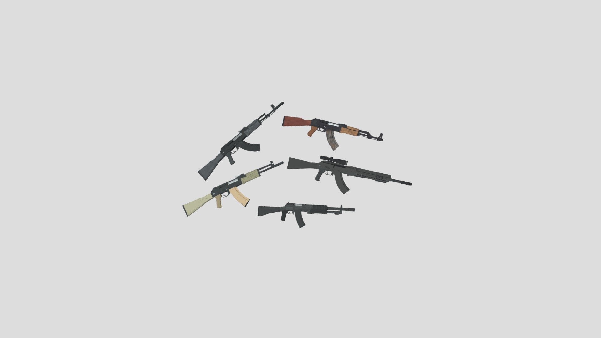 All Kalashnikov gun - 3D model by Công Thành (@NguyenCongThanh ...