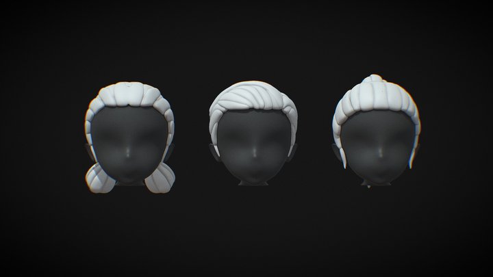 Haircuts 3D models - Sketchfab