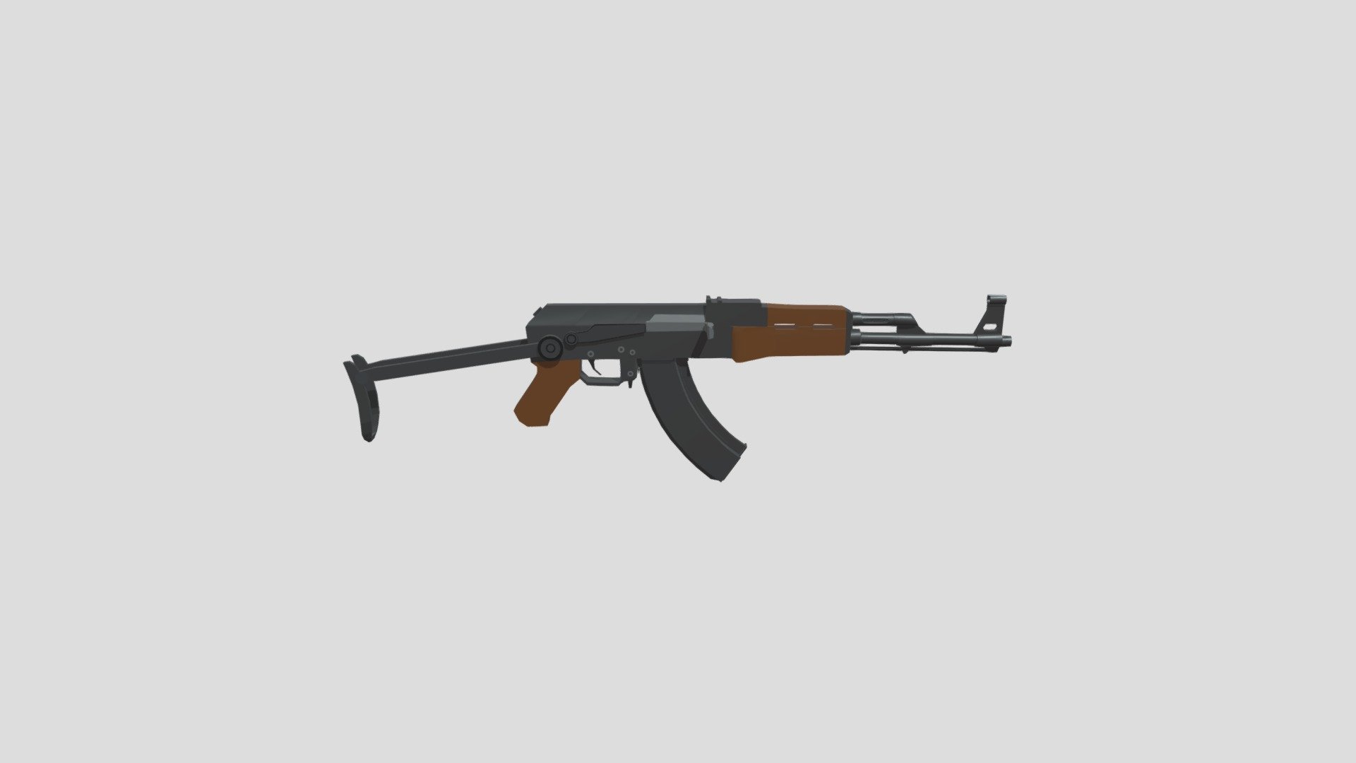 AKS-47 LOW POLY - 3D model by Jonathan Sinaga (@eninbolshevik1918 ...