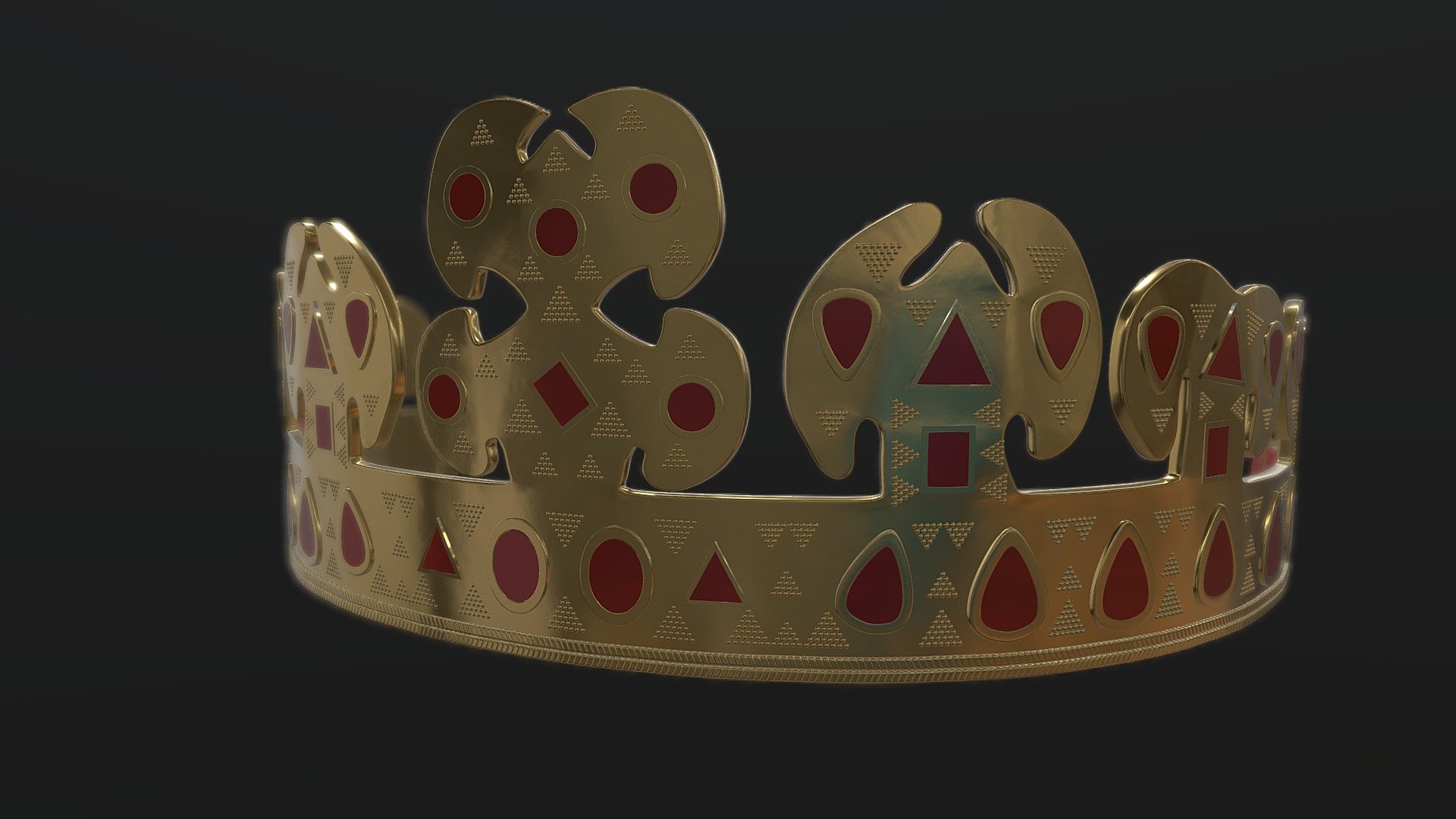Hunnish Crown - 3D model by BilgeBitig [18e9e19] - Sketchfab