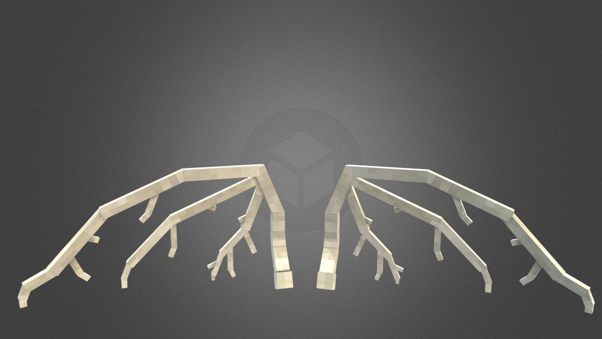 Bone Wings for Minecraft - 3D model by catzalli [18eaba4] - Sketchfab