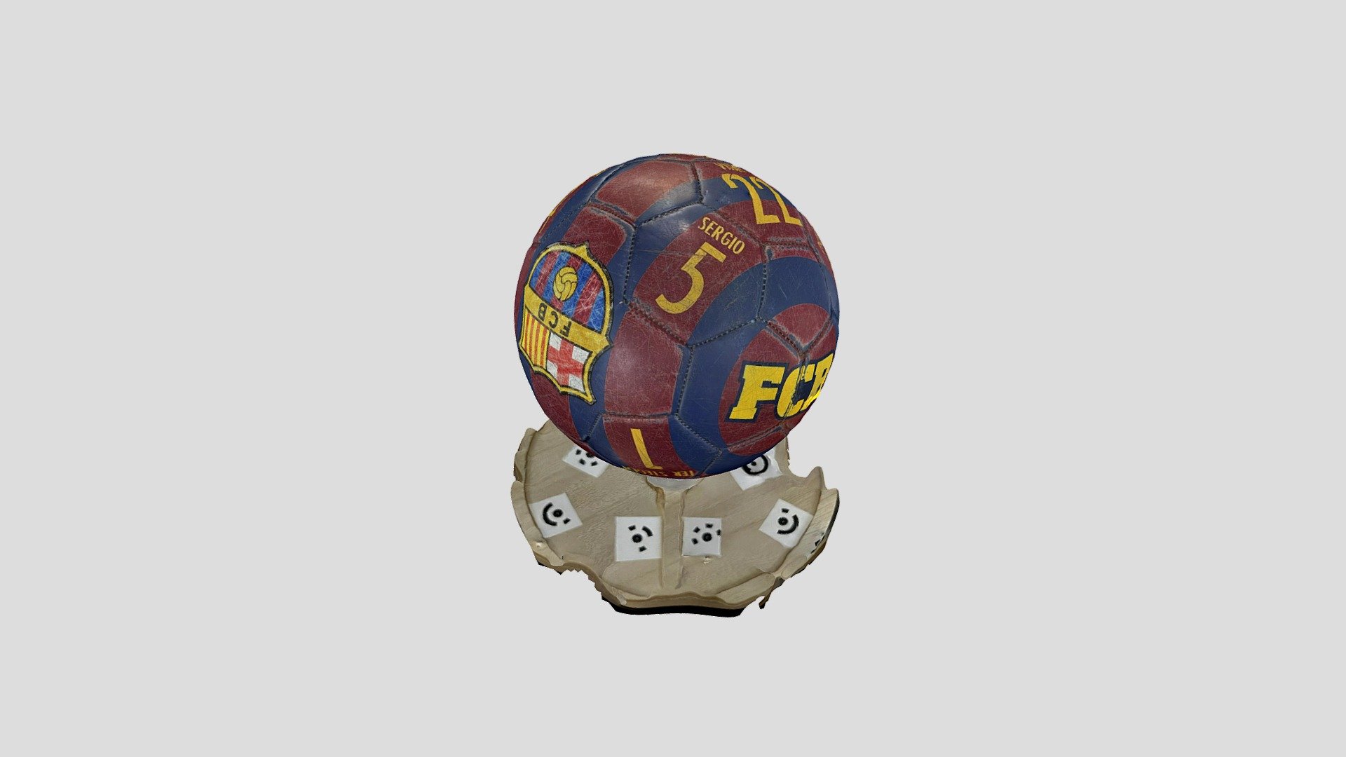 Barca Soccerball - 3D model by cgluiyo [18ec514] - Sketchfab