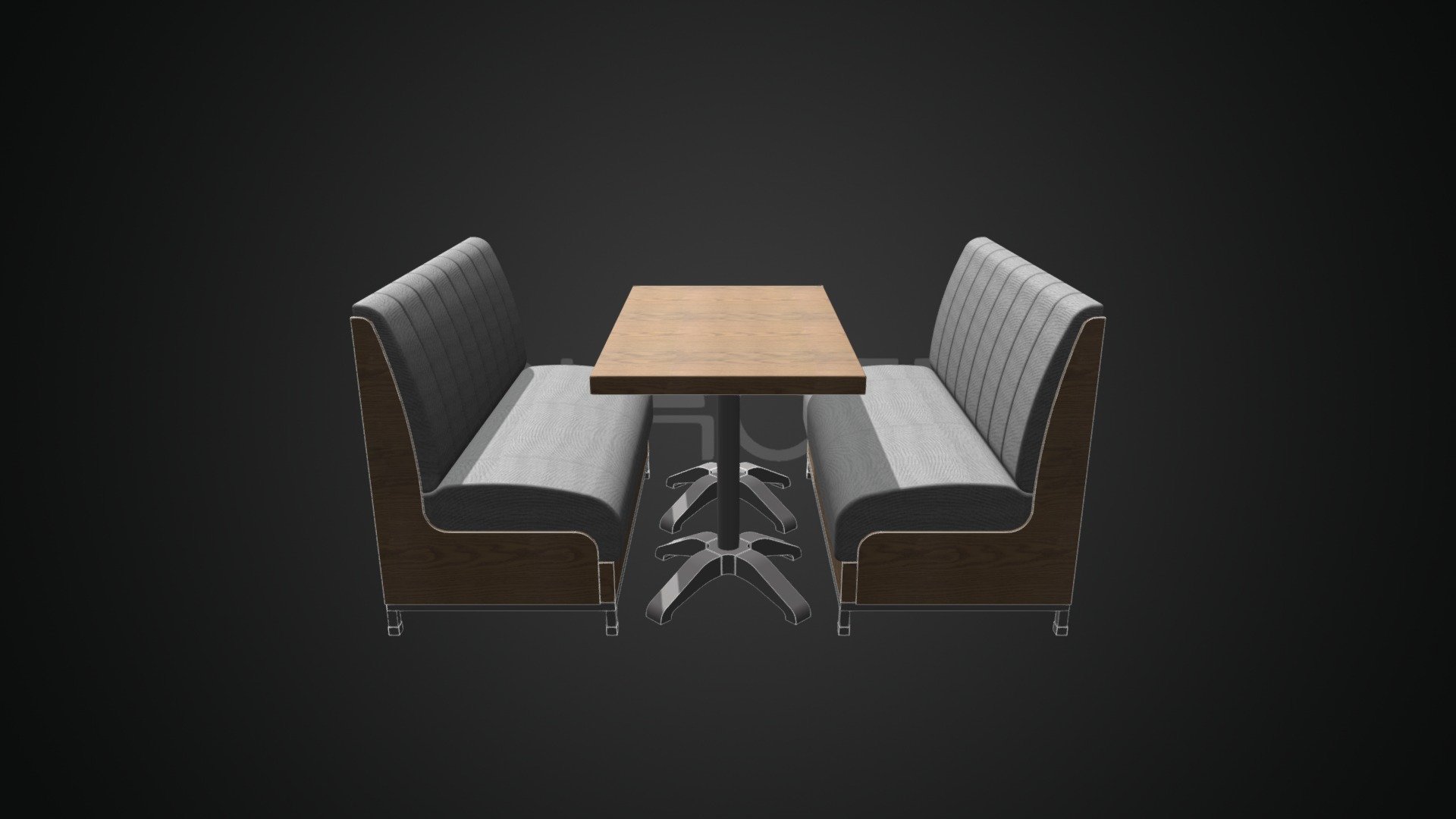 Restaurant Booth - 3D model by Placez [18edad8] - Sketchfab