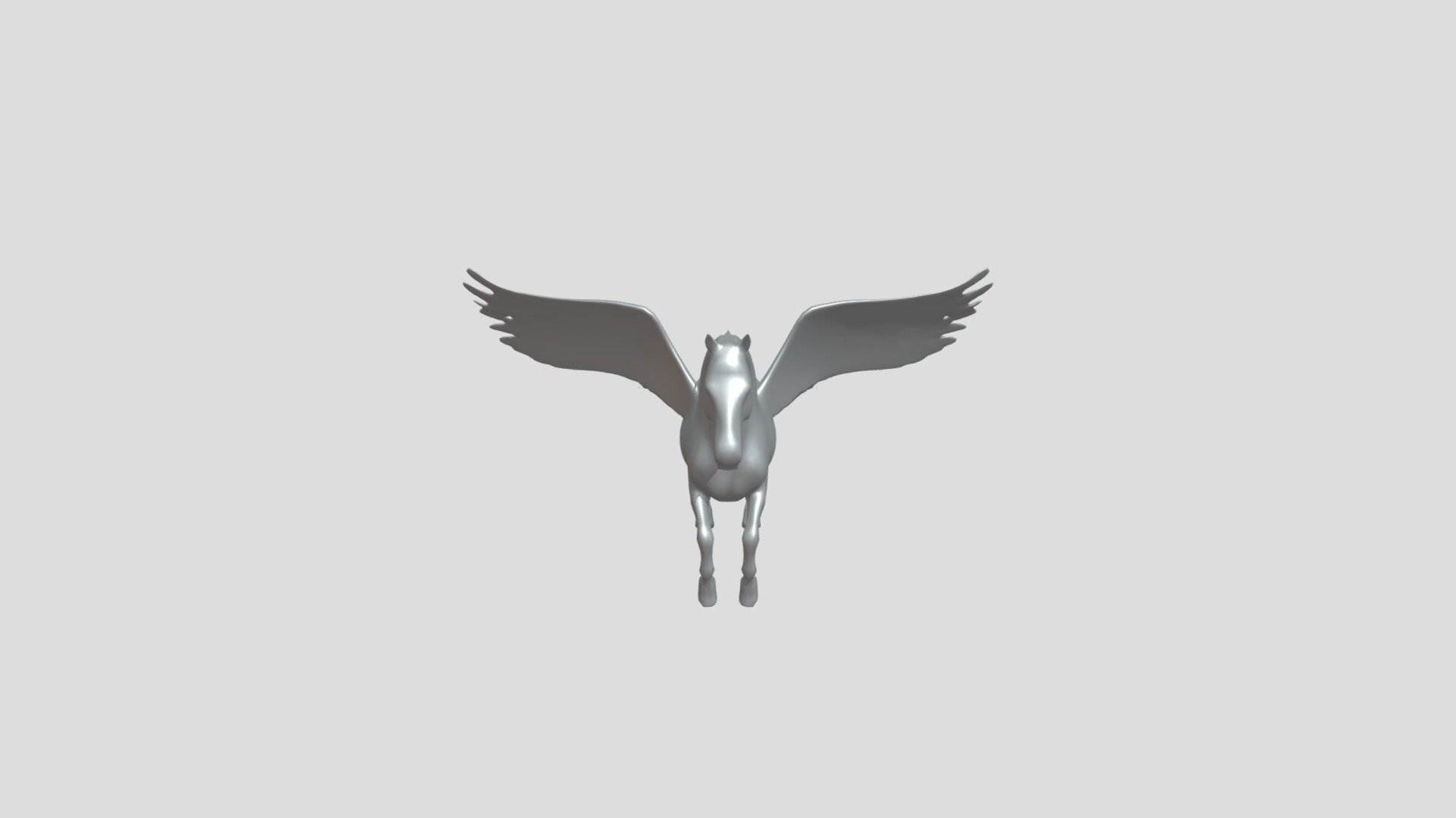 mythical winged horse - 3D model by RSB. [18ee8cd] - Sketchfab