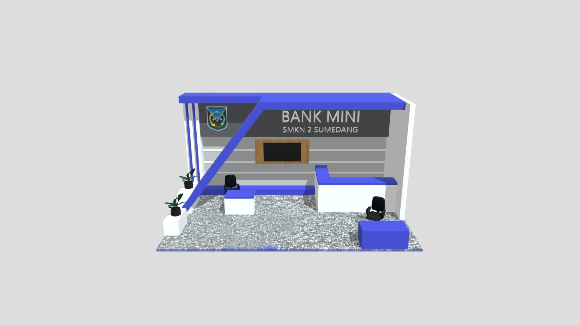 Booth Bank Mini - Download Free 3D model by irlansugihpranoto [18ee8f2 ...