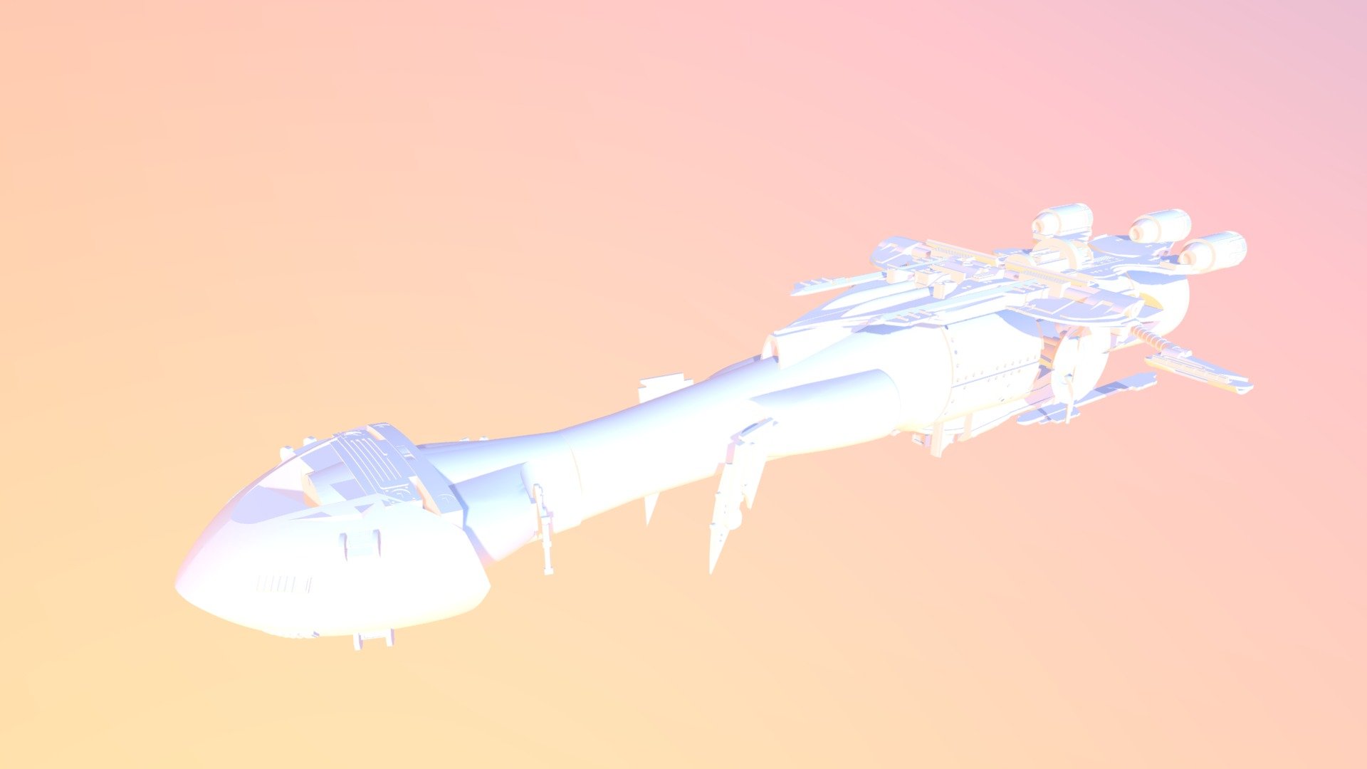 Bra'hatok Dornean Gunship - Buy Royalty Free 3D model by nicholassagan ...