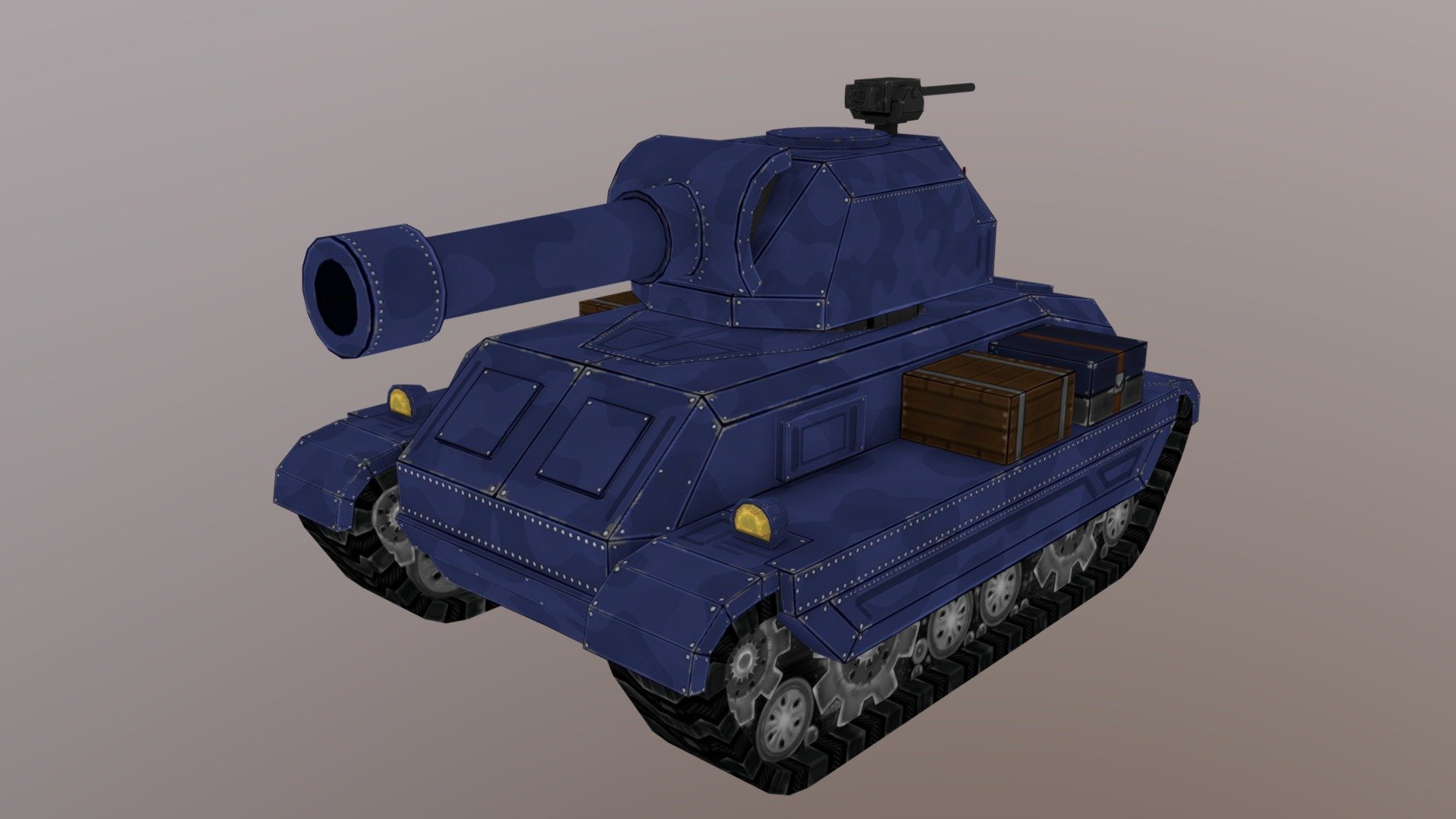 Stylized Low-poly Tank - CGCookie - 3D model by Brzostek [18f076c ...