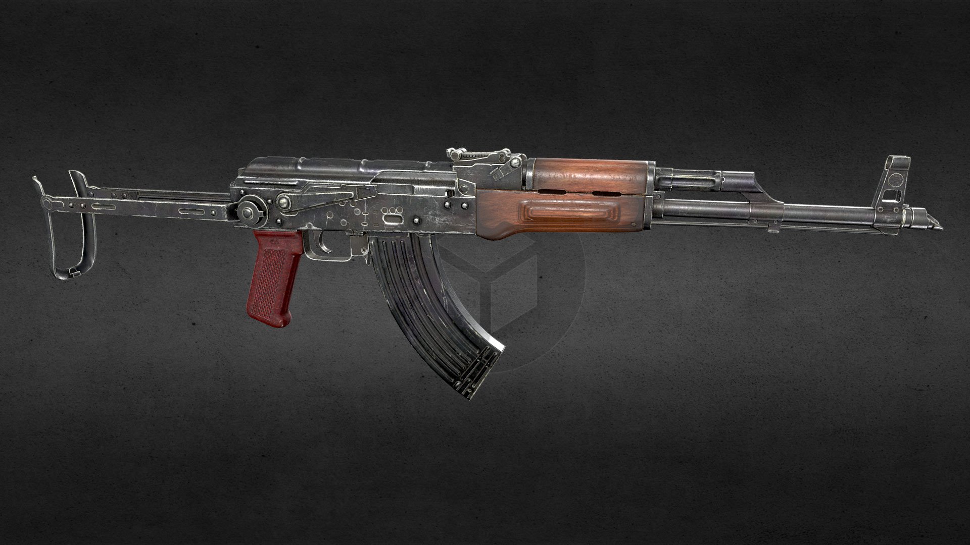 Kalashnikov AKMS (AKM-S) - 3D model by Maxim Markov (@maxim49430) [18f1145] - Sketchfab