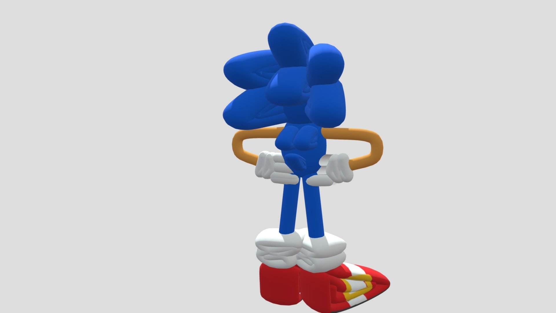 Sonic_Custom_3D_Model_Pose - 3D model by TheProSuperGamer_sketchfab ...