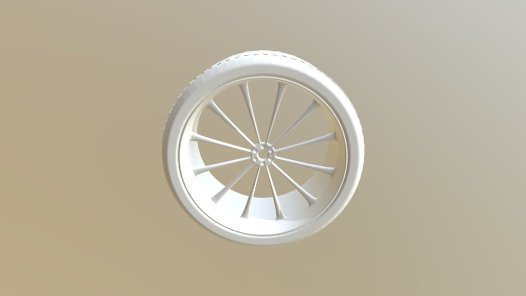 Modeling a Wheel - Exercise - 3D model by camerongsmith92 [18f2de3 ...