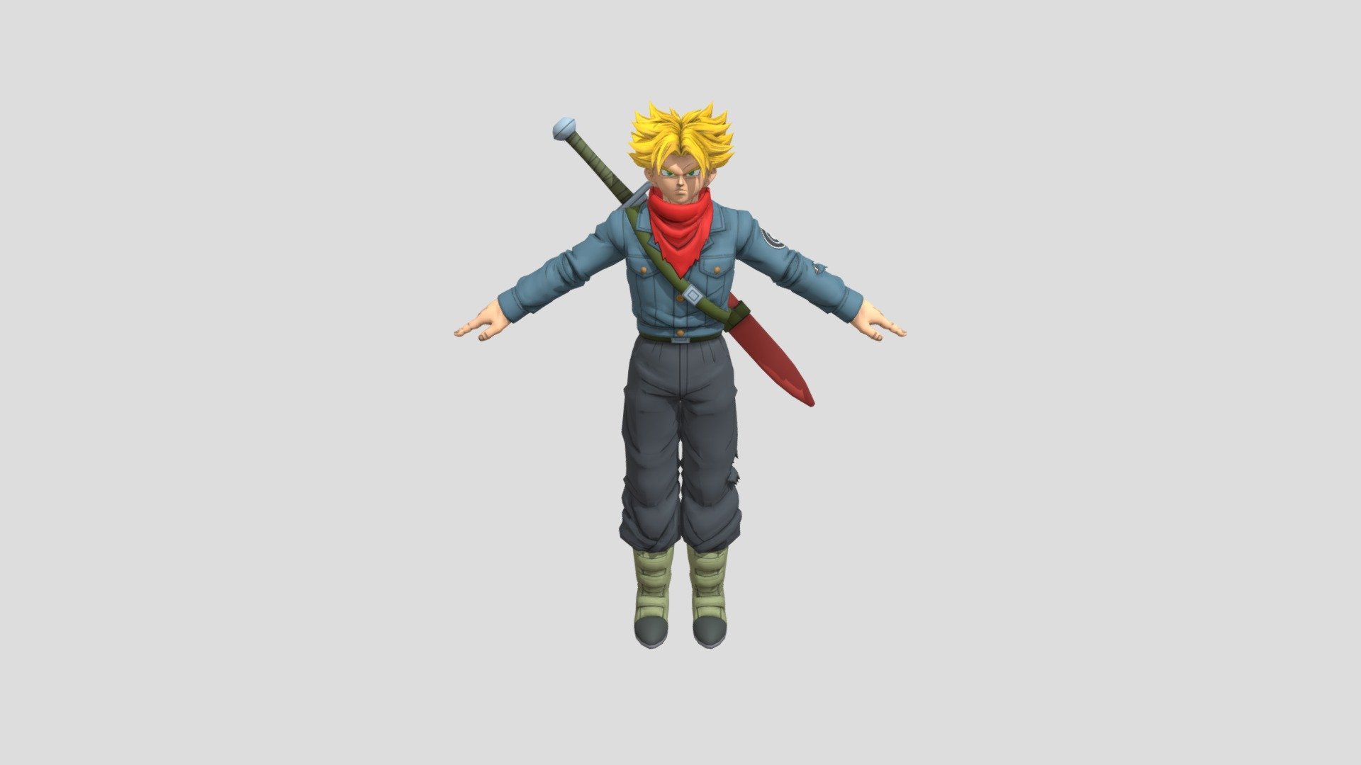 DBXV2 - Future Trunks ssj (DBS) - 3D model by gabrieel22 [18f4ece ...