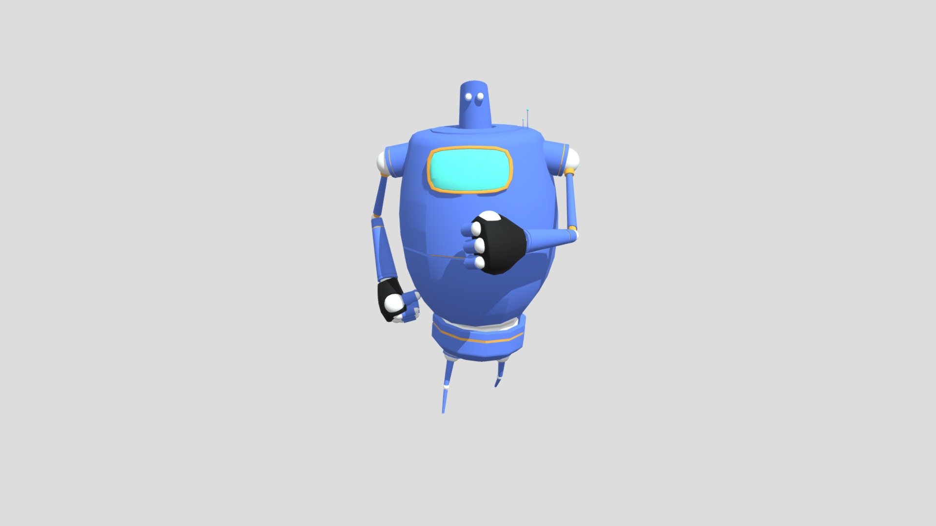 Blue Robot - Download Free 3D model by BrandonJorgen [18f58c9] - Sketchfab