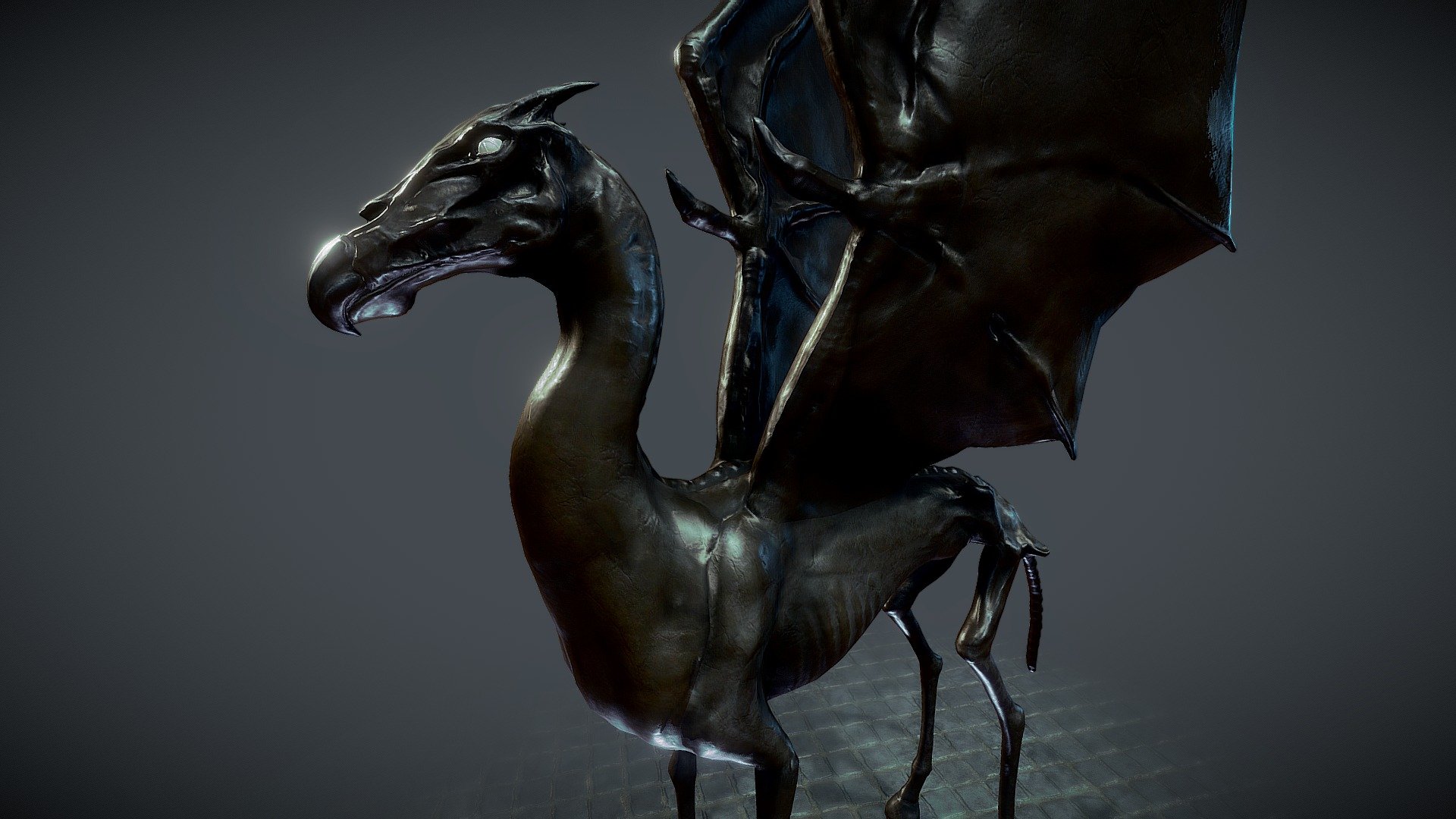 Thestral (animated, game ready asset) - Buy Royalty Free 3D model by ...