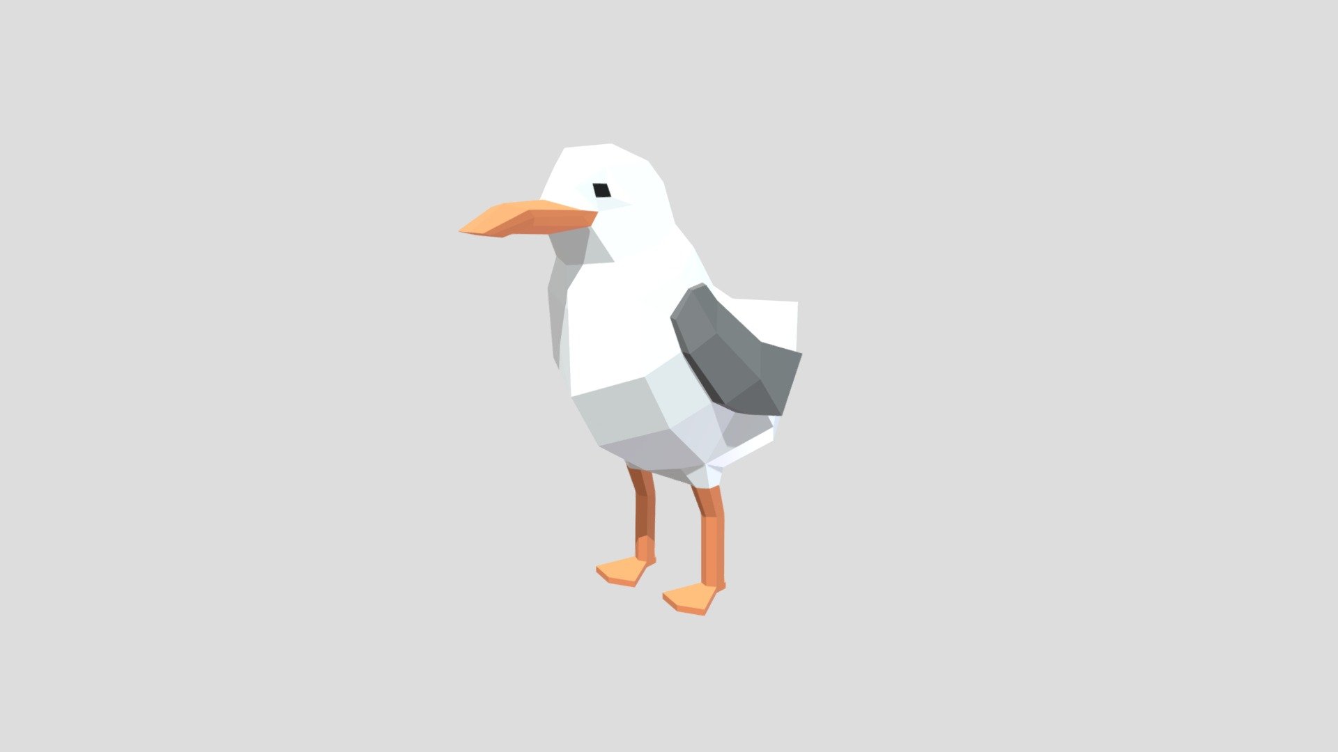 Low Poly Seagull - 3D model by Jack Boakes (@JackBoakes) [18fab67 ...