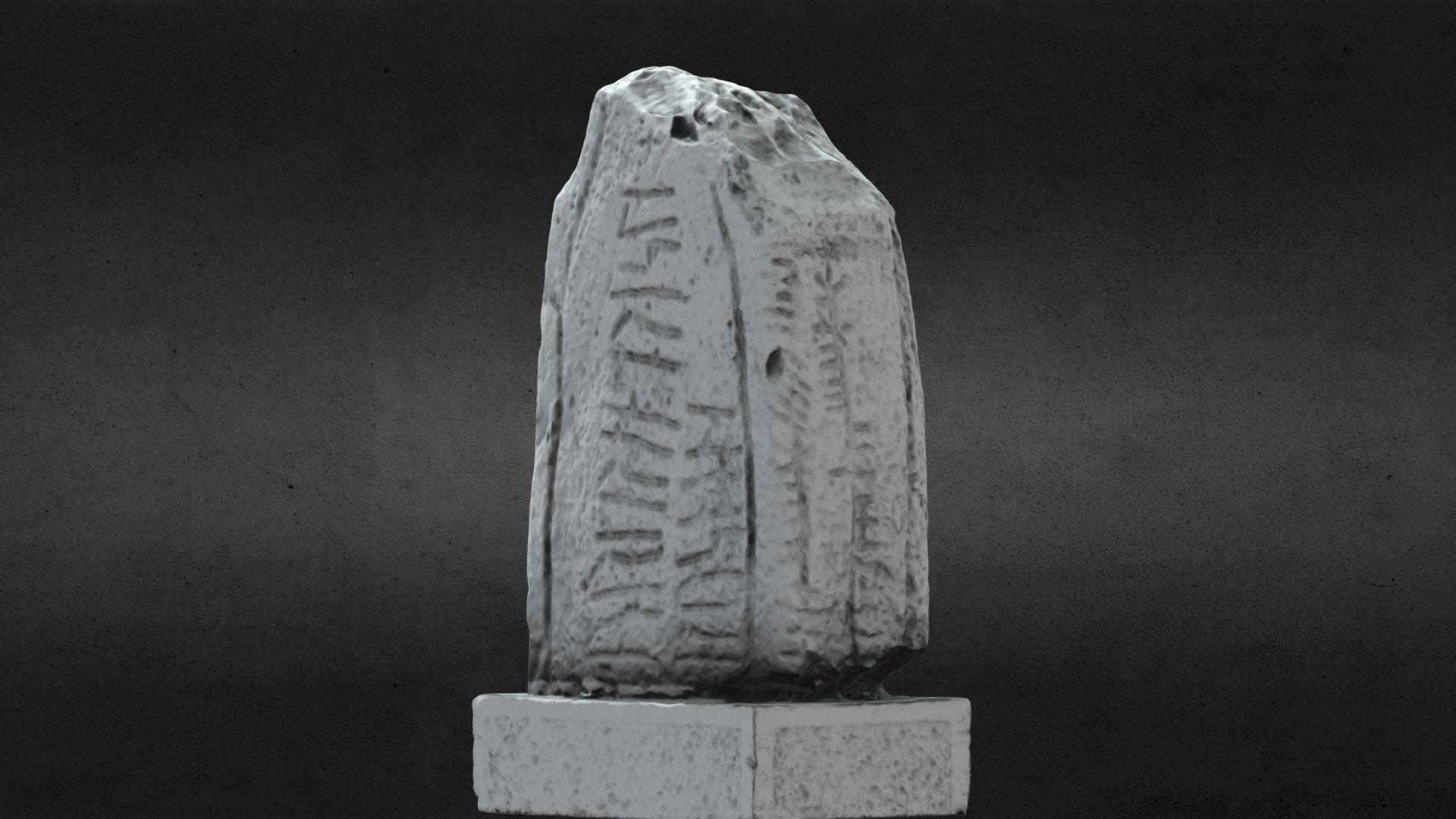 CL045-033010- Killaloe Ogham - Runic Stone - Download Free 3D model by ...