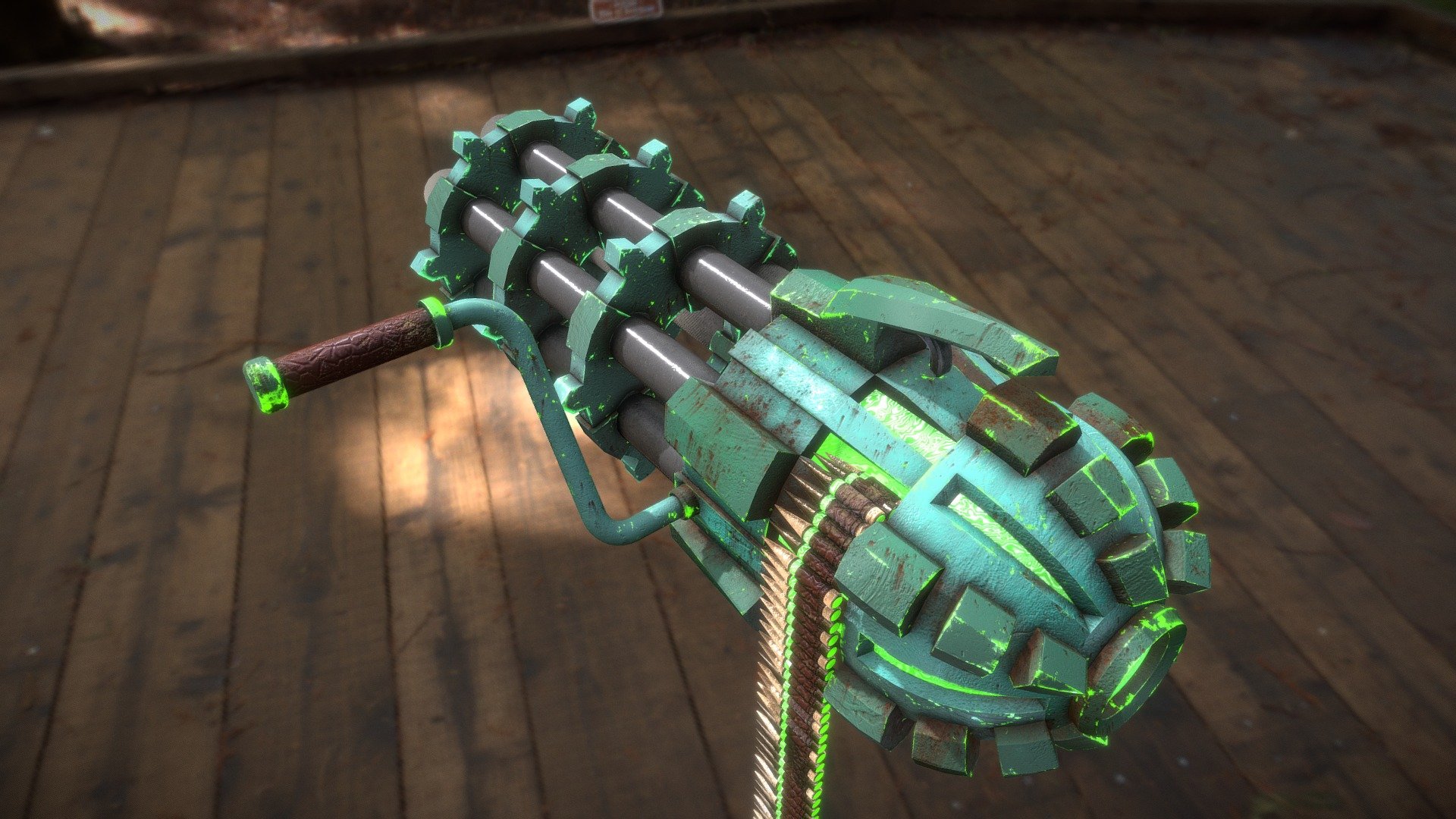 Sci Fi Machine Gun - 3D model by medium.vj [18fcd1e] - Sketchfab
