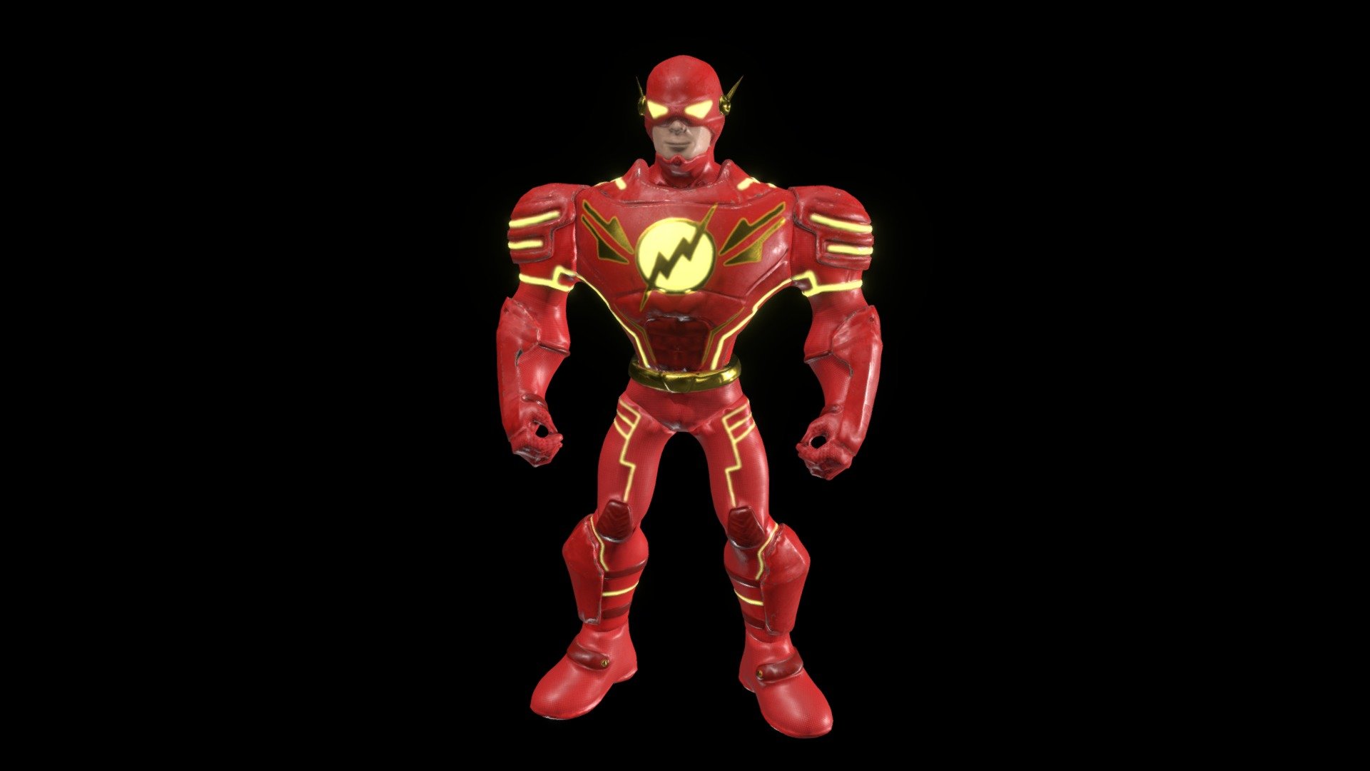 The Armor Flash - 3D model by Cristian Brevis Acevedo (@cbrevis ...