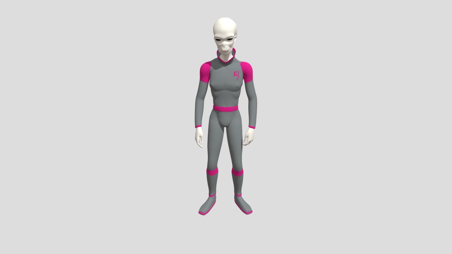 ALIEN GRIS O EBE RIGEADO GRAY - 3D model by kmbawuazo [1905053] - Sketchfab