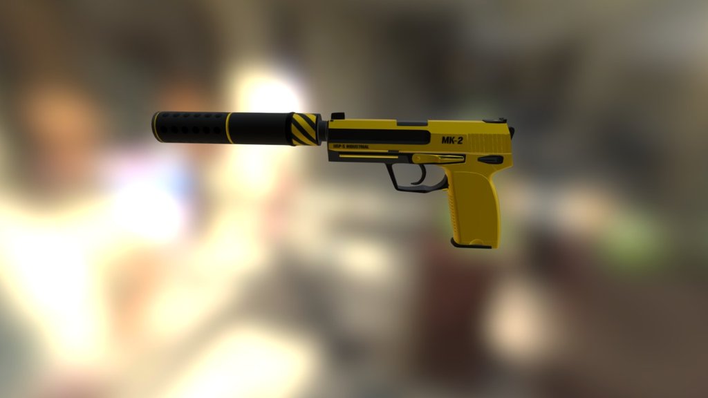 USP-S Industrial - 3D model by DragonBlak [1909092] - Sketchfab