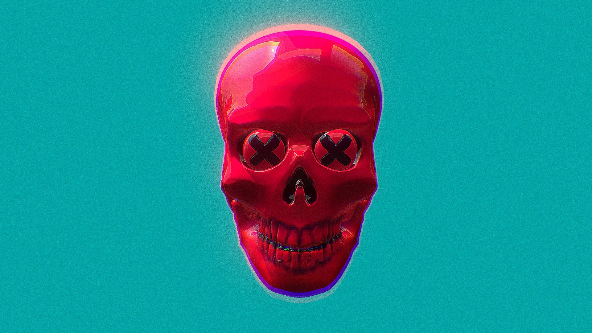 Funky Skull - Download Free 3D model by lucidluke [190cabb] - Sketchfab
