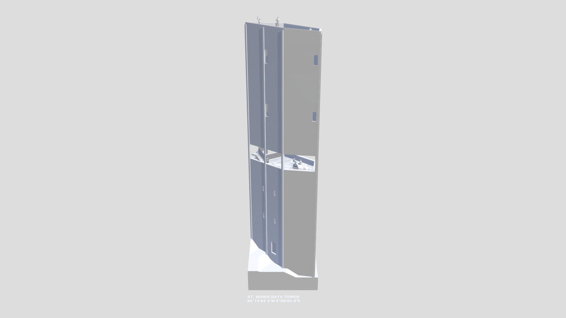 Santa Maria data tower - Download Free 3D model by ...