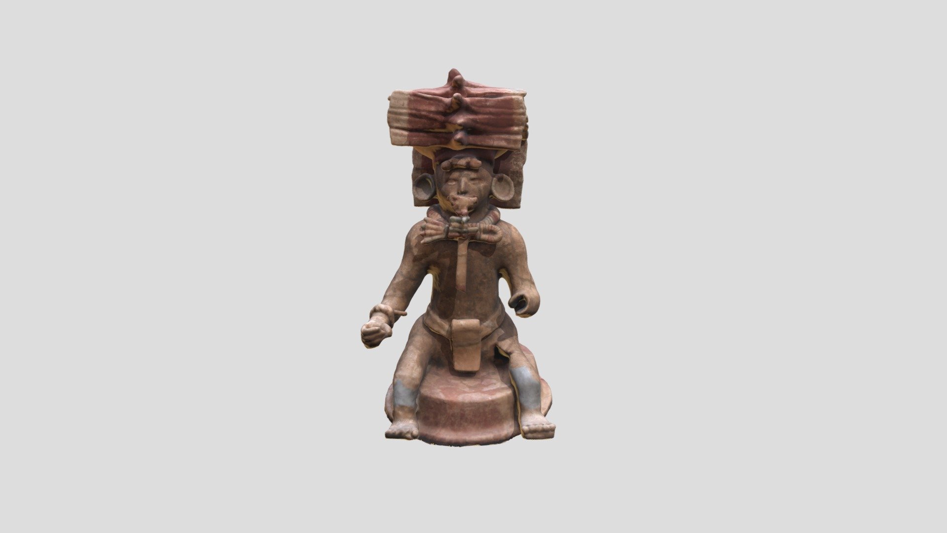 Copan Ruler with Impressive Headdress - Download Free 3D model by Sarah ...