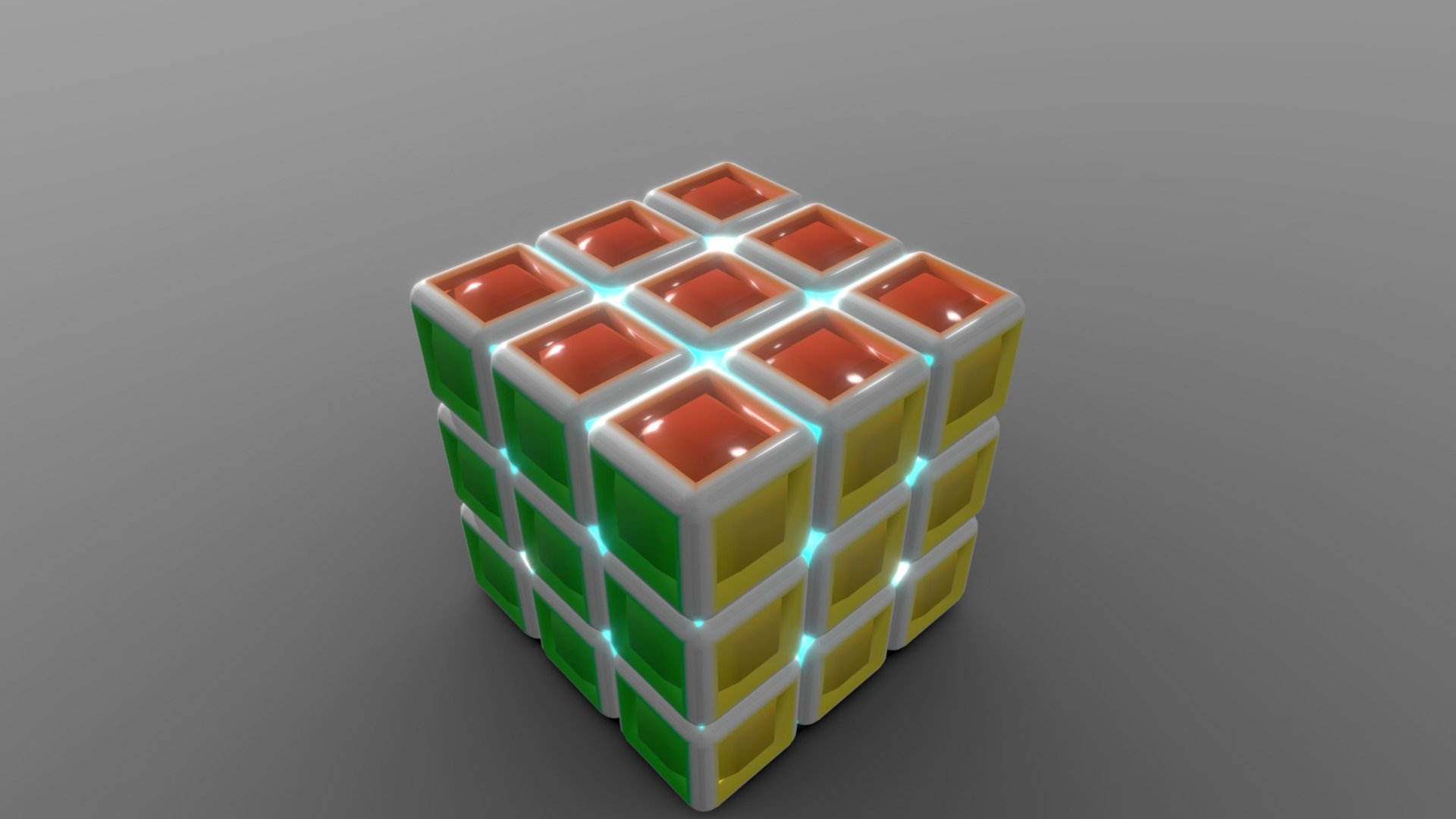 Rubik's cube - Download Free 3D model by AlexanderRuz [19119b8] - Sketchfab