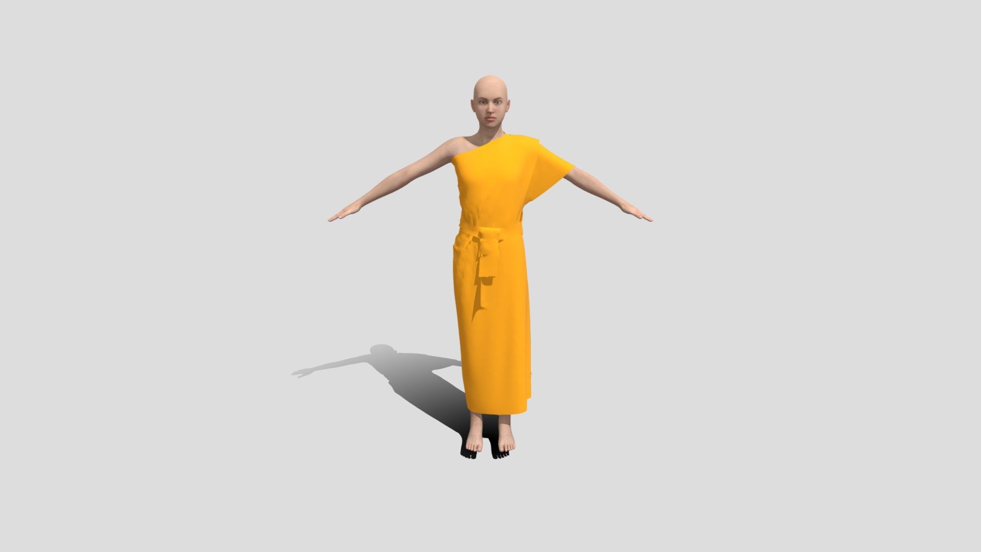 Buddhist Monk Clothes - 3D model by talk (@ramhwan) [1912c09] - Sketchfab