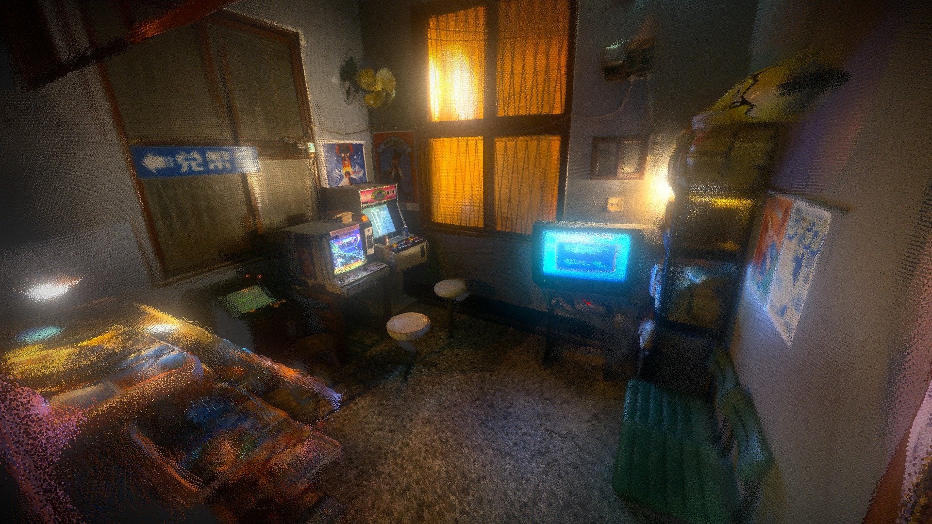 retro game room Sitescape - Download Free 3D model by BirdChen ...