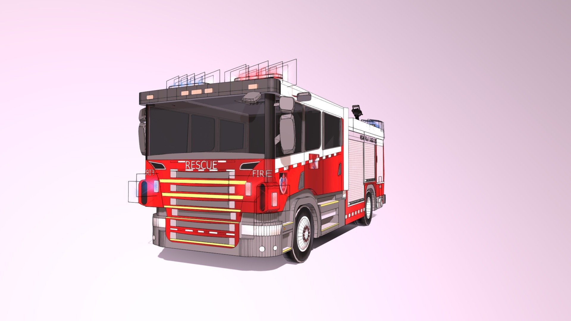 Fire Truck - New South Wales - 3D model by Union (@krprom) [1915117 ...