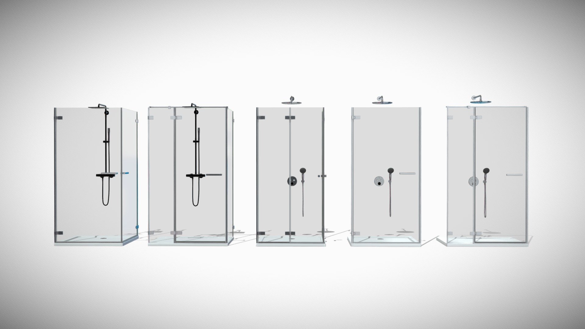 Cabin showers Radaway | Arta set 101 - Buy Royalty Free 3D model by ...