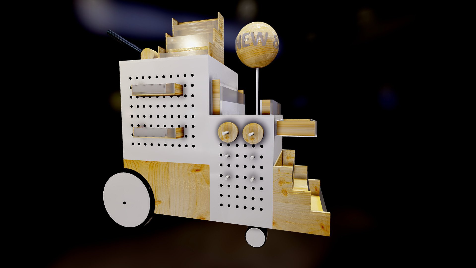 Retail display fixture (Visual Merchandising) - Download Free 3D model ...