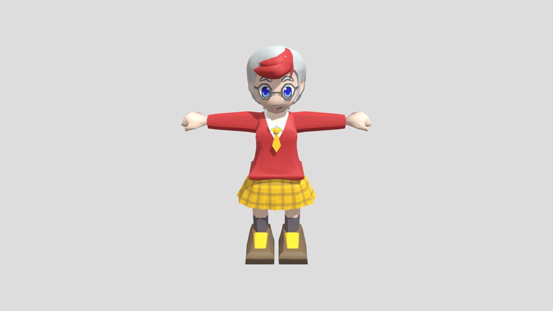 Source-chan Low-poly - 3D model by JoshG99 [191689e] - Sketchfab
