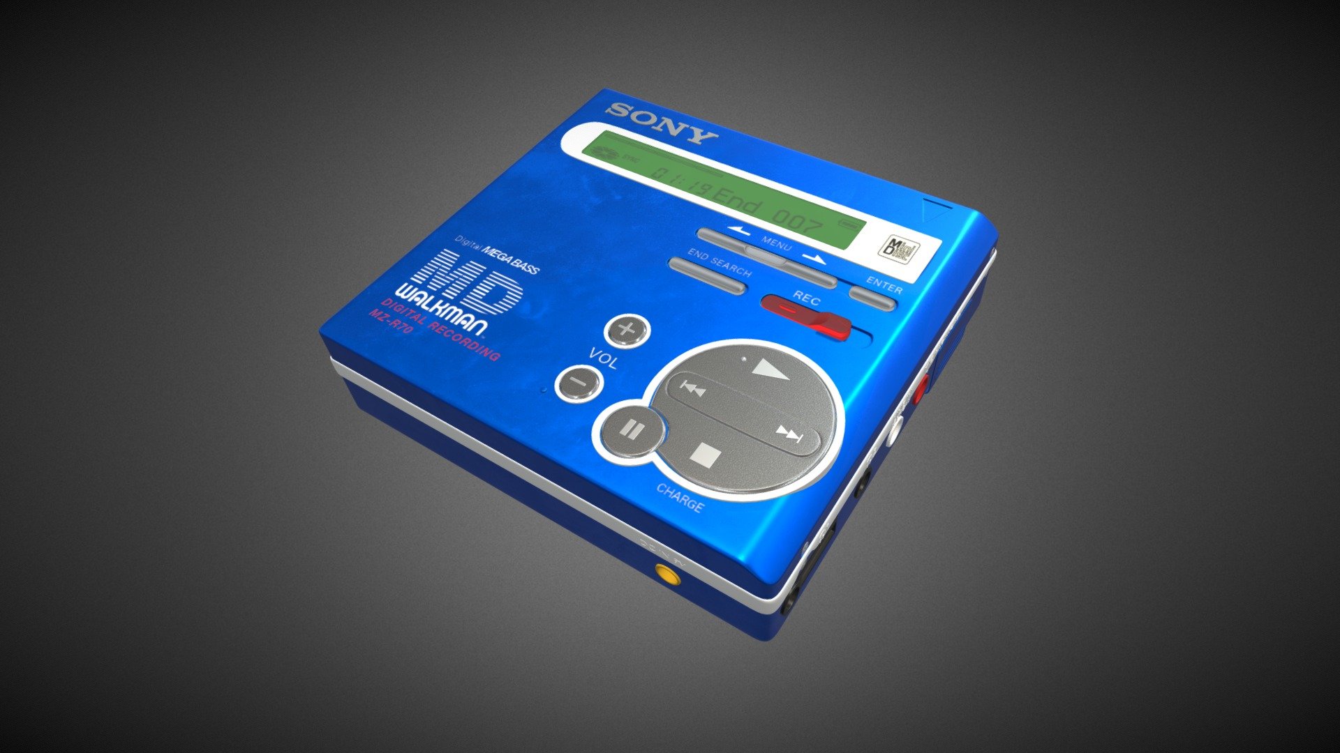 SONY MiniDisc MZ-R70 - 3D model by Ilan3d [191884e] - Sketchfab