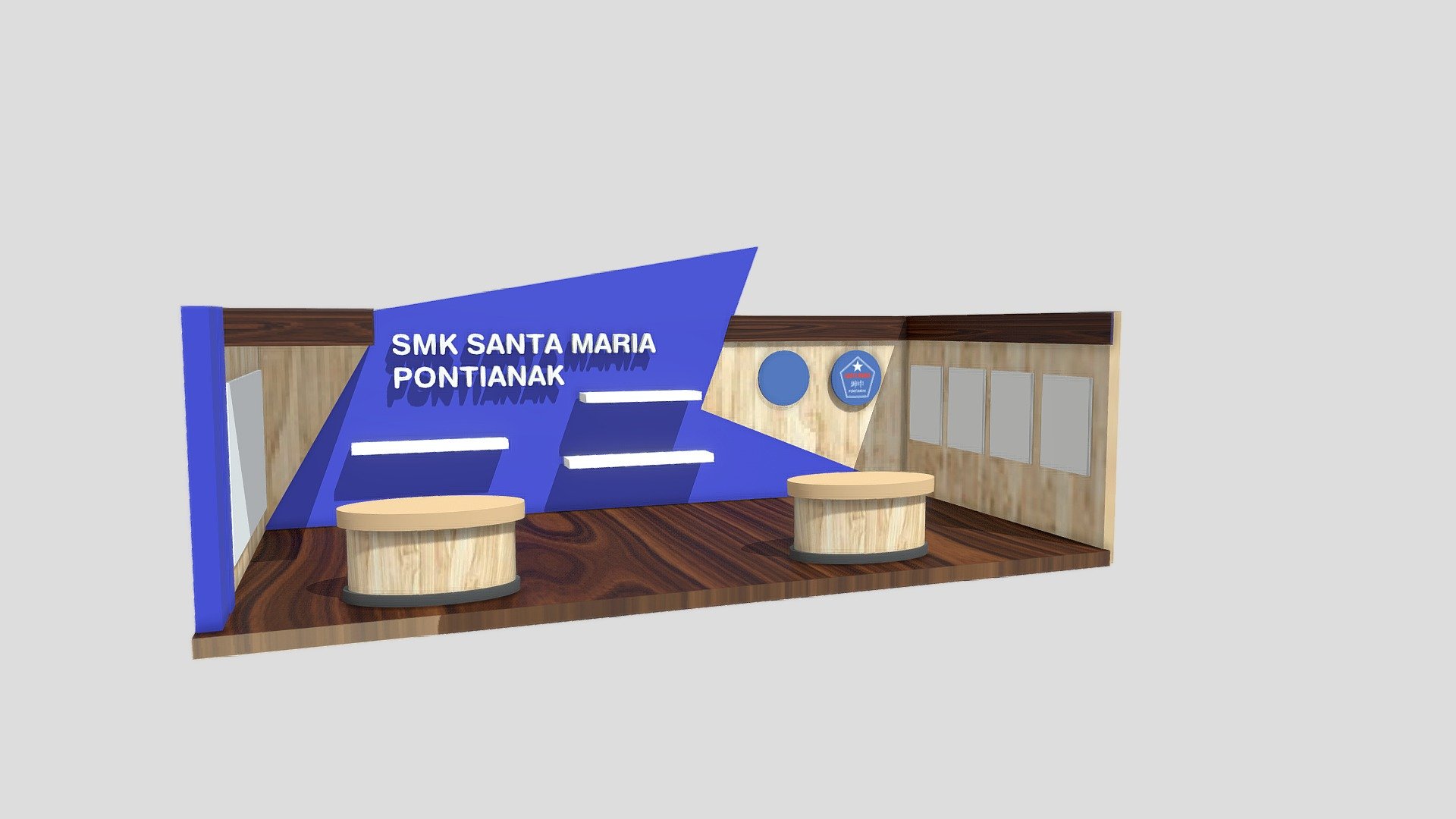 Booth SMK Santa Maria (S) Felix Anthony Teng - Download Free 3D model ...