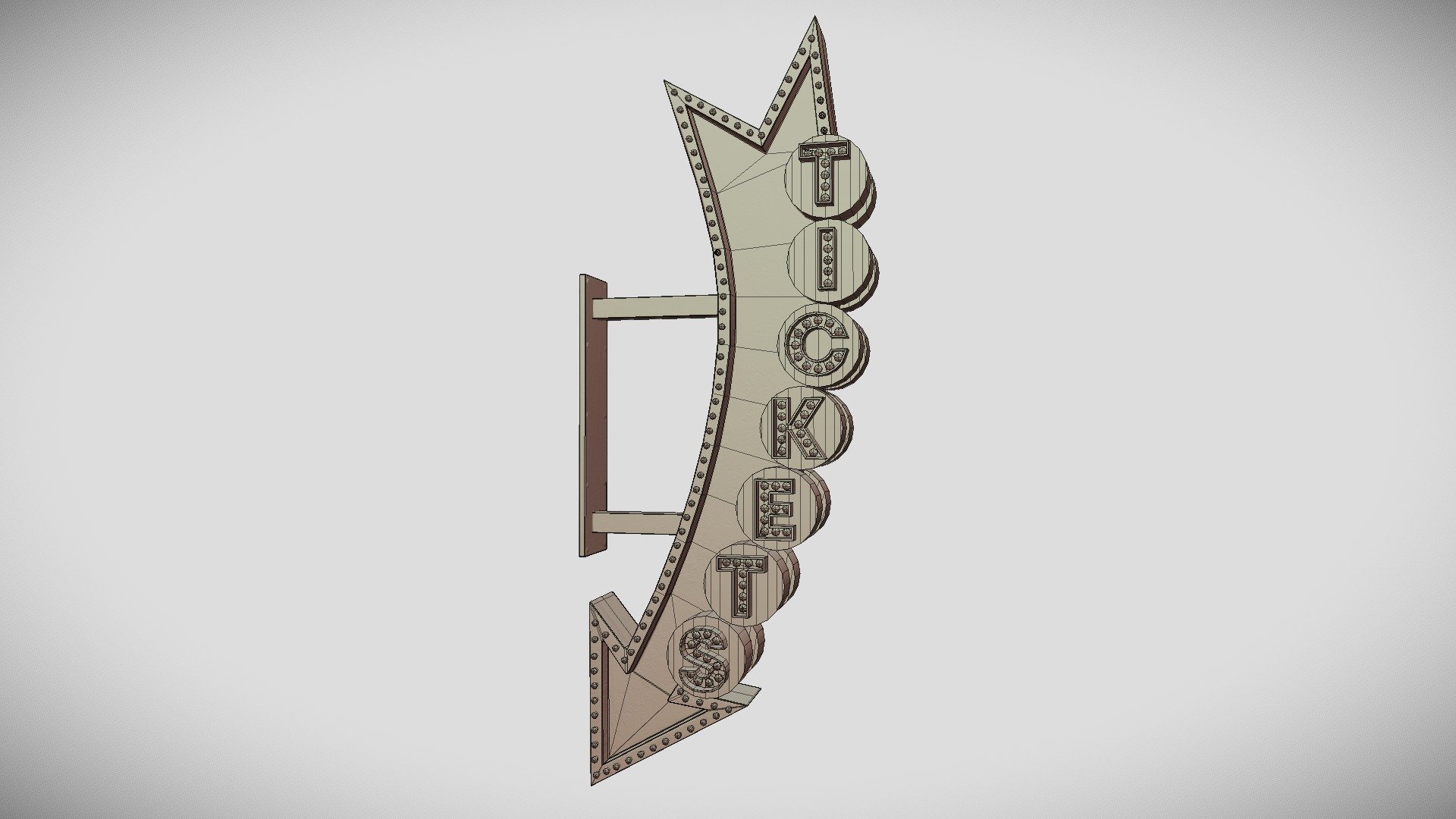 Ticket Sign - 3D model by oliverdy [1919eda] - Sketchfab