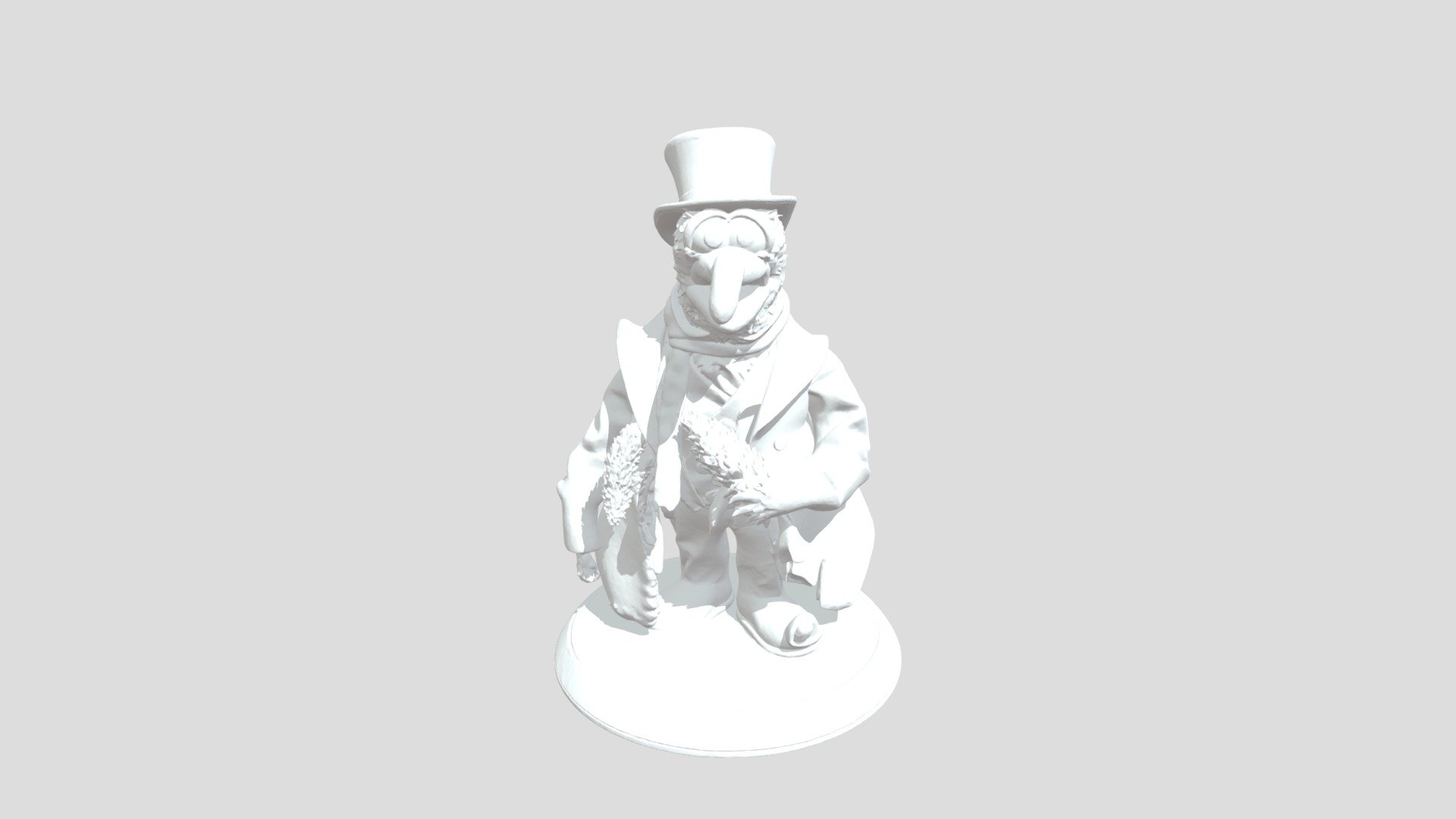 Muppet in a Top Hat - 3D model by sk8rbilly.bh [191e443] - Sketchfab