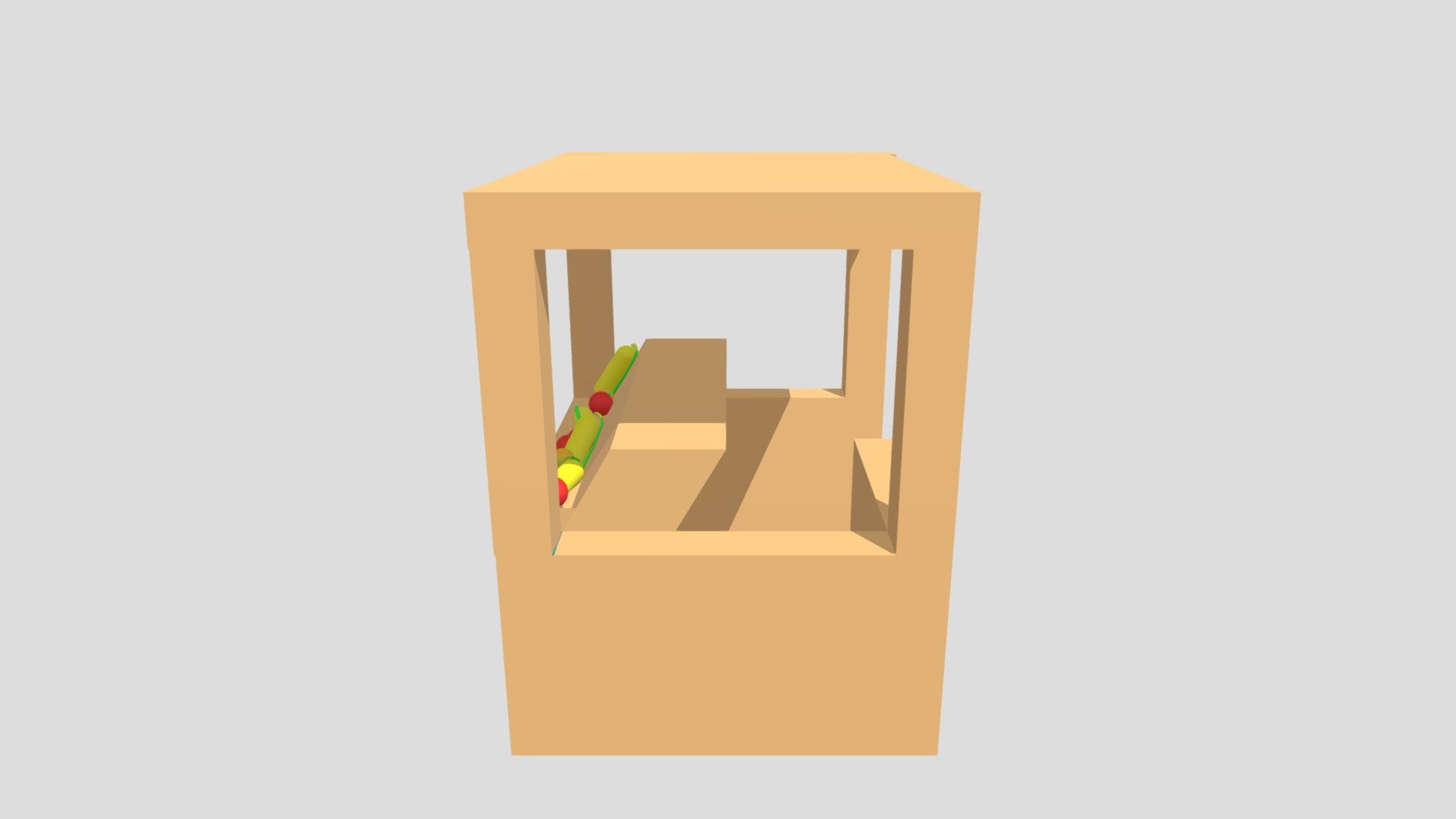 Fruit Stand with Food - 3D model by Brandon G. (@Incredibilis) [191e46a ...