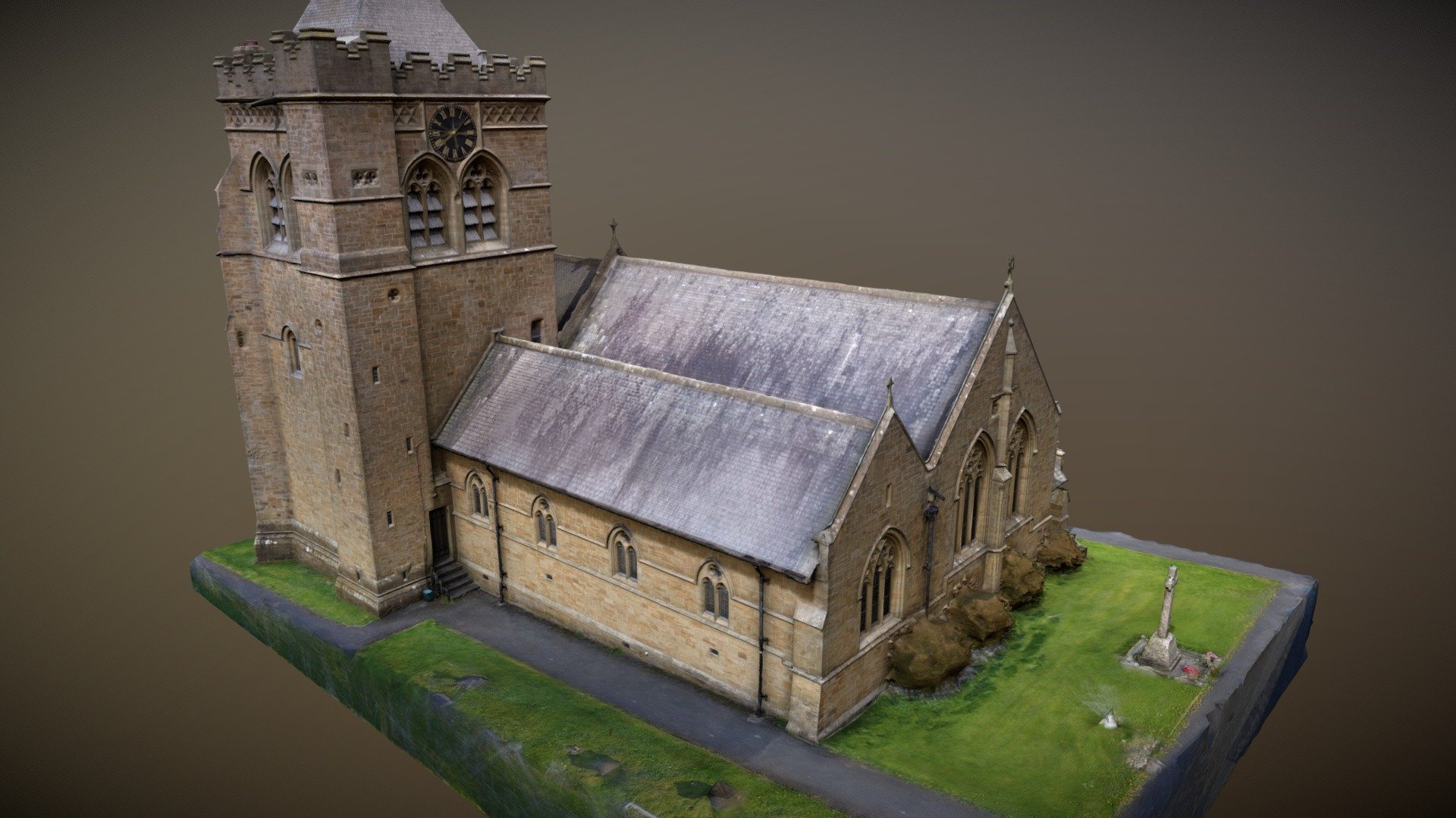 St Mary's Church Halkyn - Buy Royalty Free 3D model by blackfirefilms ...