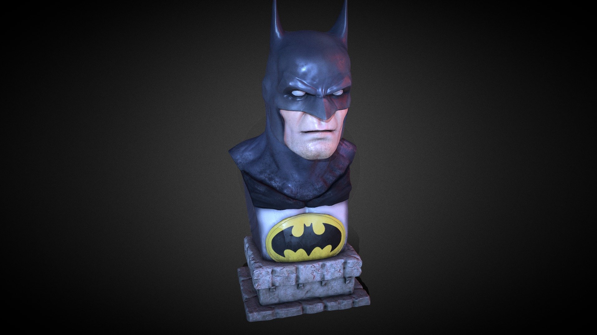 Batman Bust - 3D model by gabriel.alfernan [19223a4] - Sketchfab