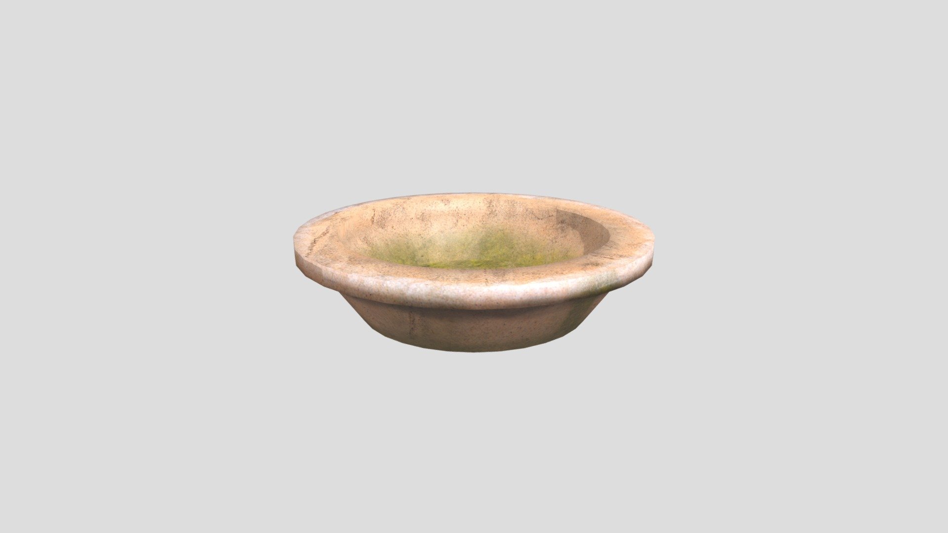 Low poly old mossy Terracotta Bowl - Download Free 3D model by ...