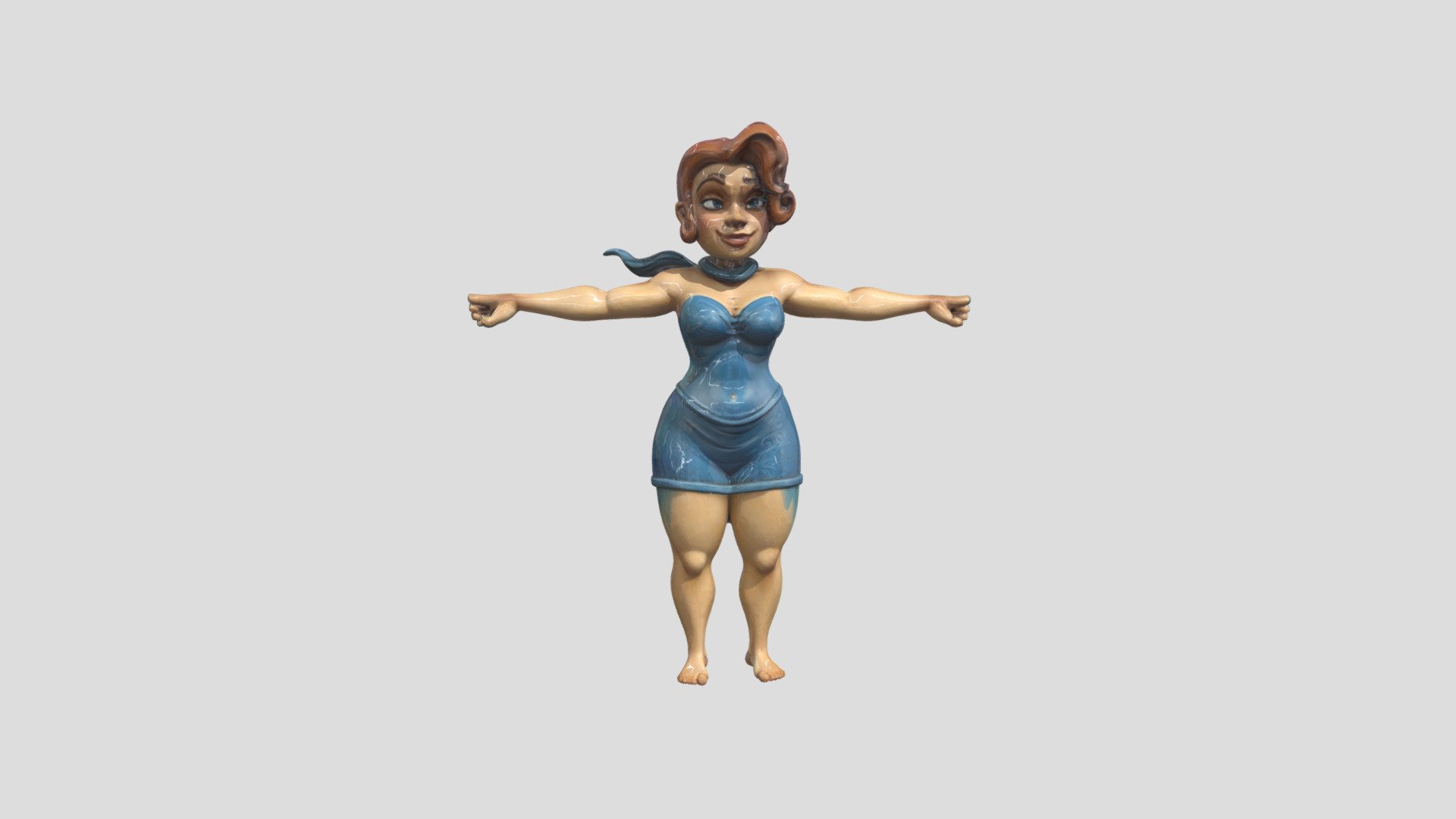 Retro Pose - Download Free 3D model by StevenDevolder [1927180] - Sketchfab