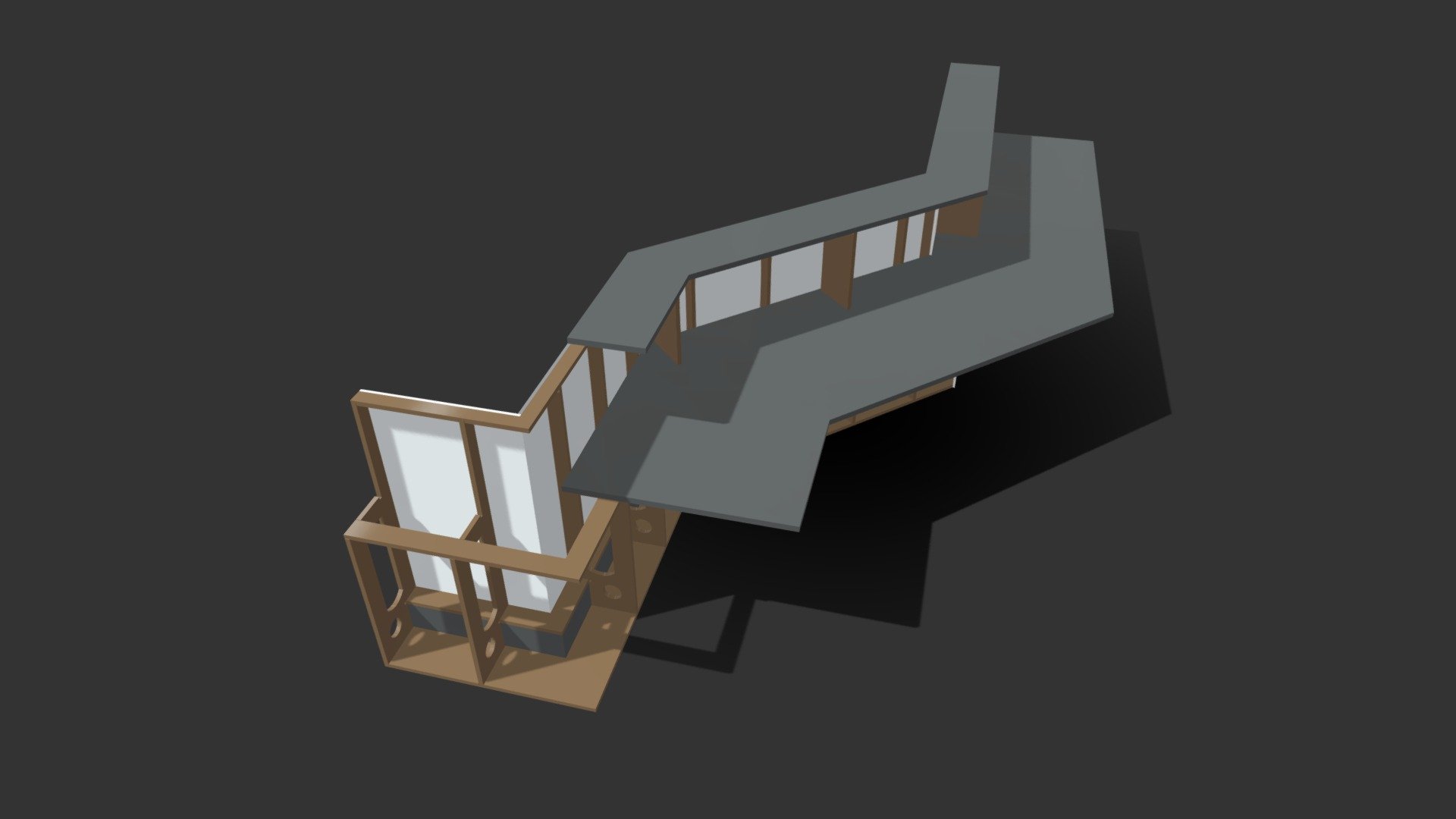 Angled Reception Counter - 3D model by microvellum [192b016] - Sketchfab