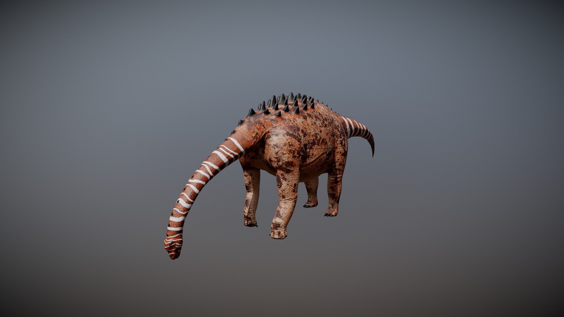Animals of the Cretaceous - Titanosaur - 3D model by Vida Systems ...